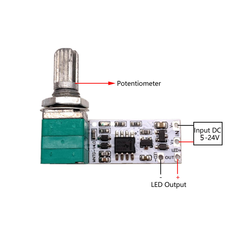 Dc 5v 24v 4a Led Driver Pwm Dimmer Module From Icstation On Tindie